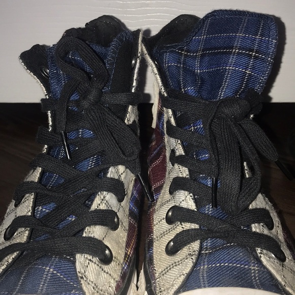 Converse | Shoes | Plaid Zipper Converse | Poshmark